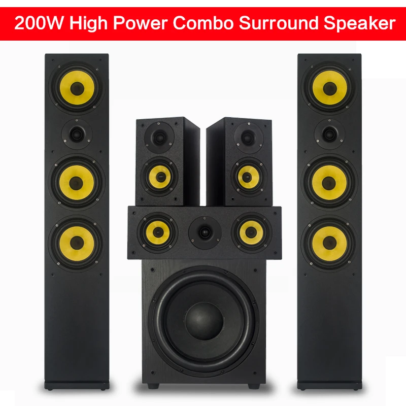 200W Home High-power Combination Stereo Speaker Passive Floor-standing ...