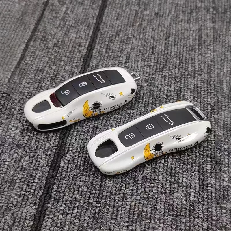 Cartoon-Astronaut-Car-Key-Case-Cover-Interior-Decoration-for-Porsche ...