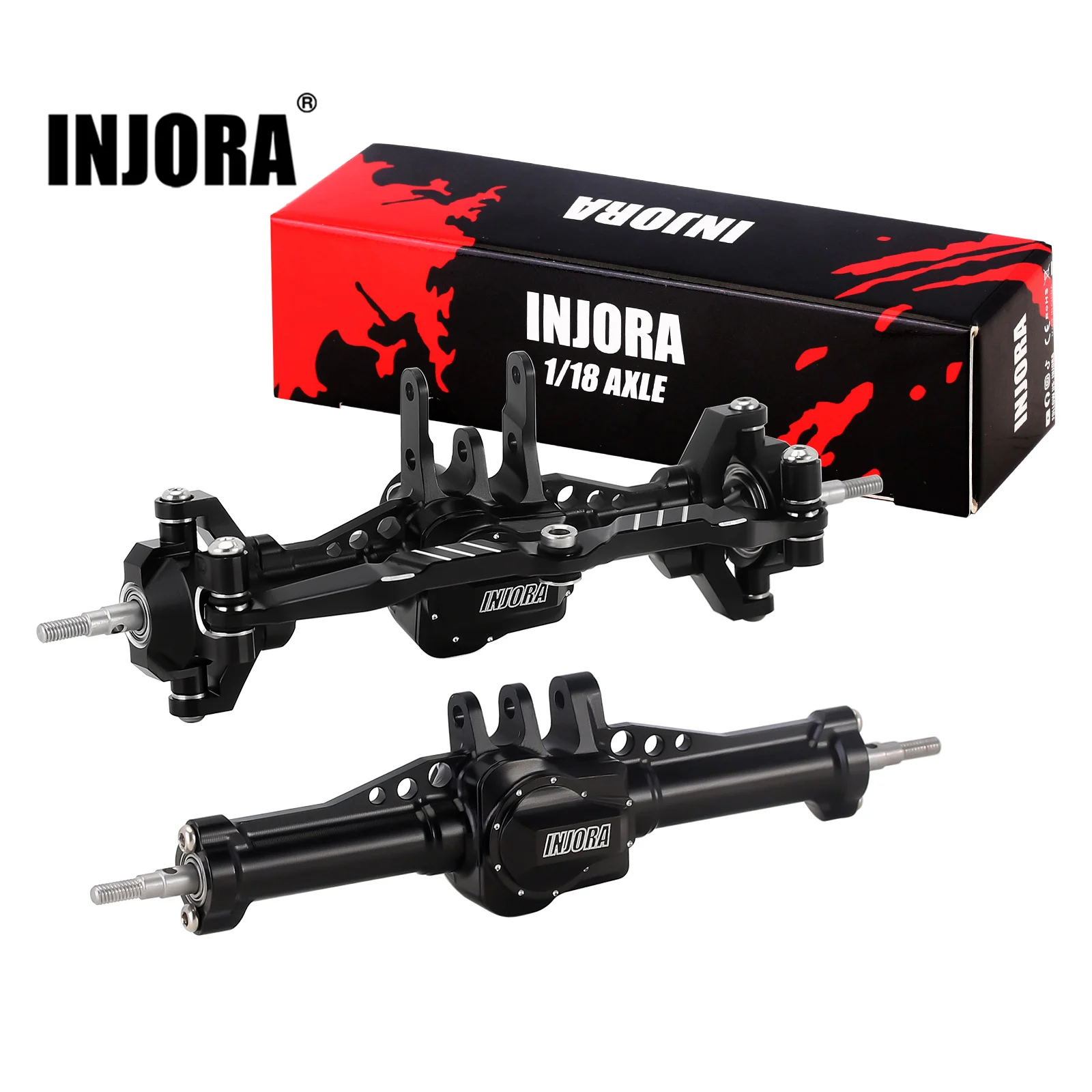 INJORA-CNC-Aluminum-Stock-Length-Front-Rear-Complete-Axles-for-1-18-RC ...