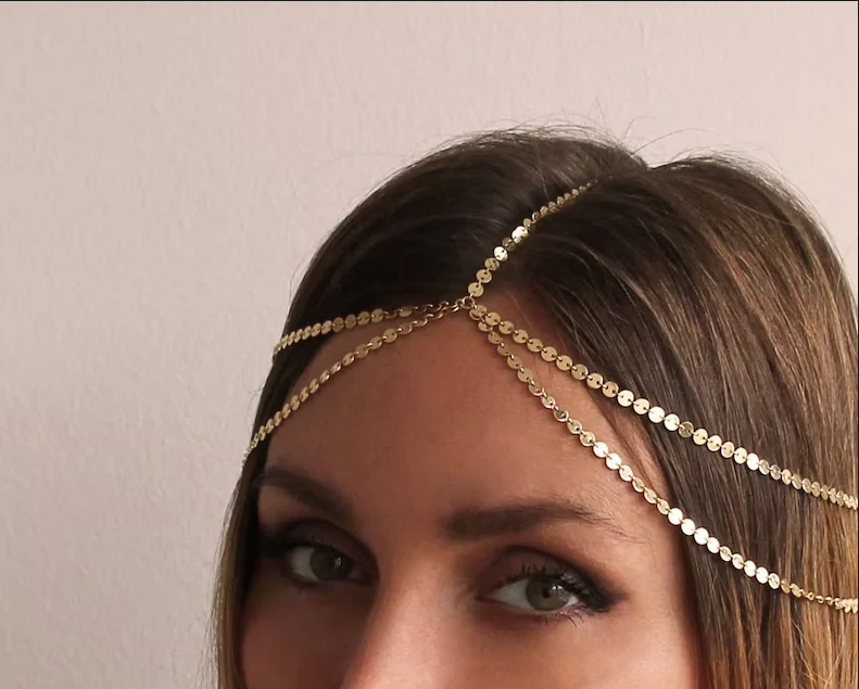 QIMING-Boho-Head-Chain-Hairpiece-Headband-Ethnic-Hair-Jewelry-Metal ...