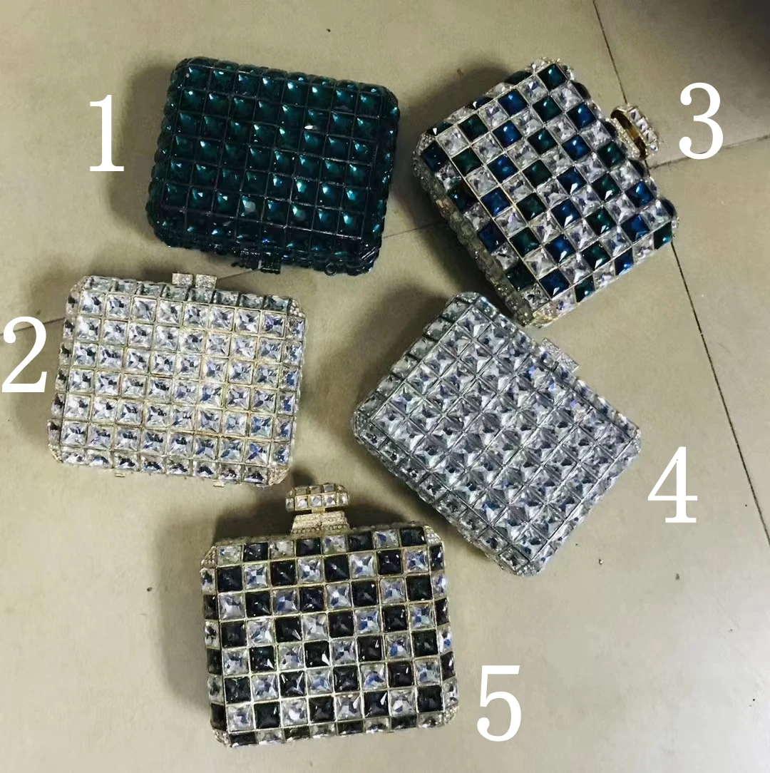 Colorful-Square-Mini-Dinner-Party-Woman-Purse-Bling-Crystal-Diamond ...