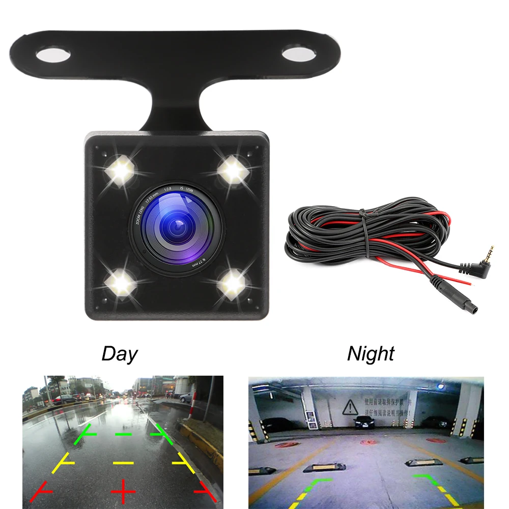 5-Pin-HD-Car-Rear-View-Camera-Reverse-12LED-Night-Vision-Video-Camera ...
