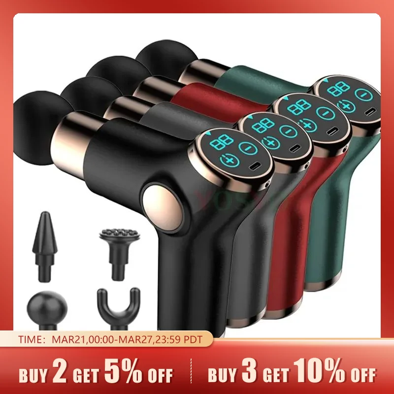 32-Speed-LCD-Fascia-Massge-Gun-Vibration-Muscle-Relaxation-Massager ...