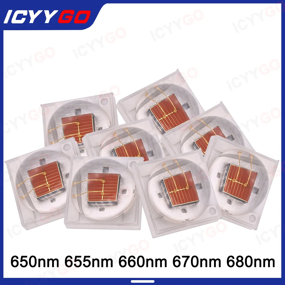 10-PCS-3W-Deep-Red-Light-SMD3535-Plant-Growth-Lamp-Beads-650nm-655nm ...