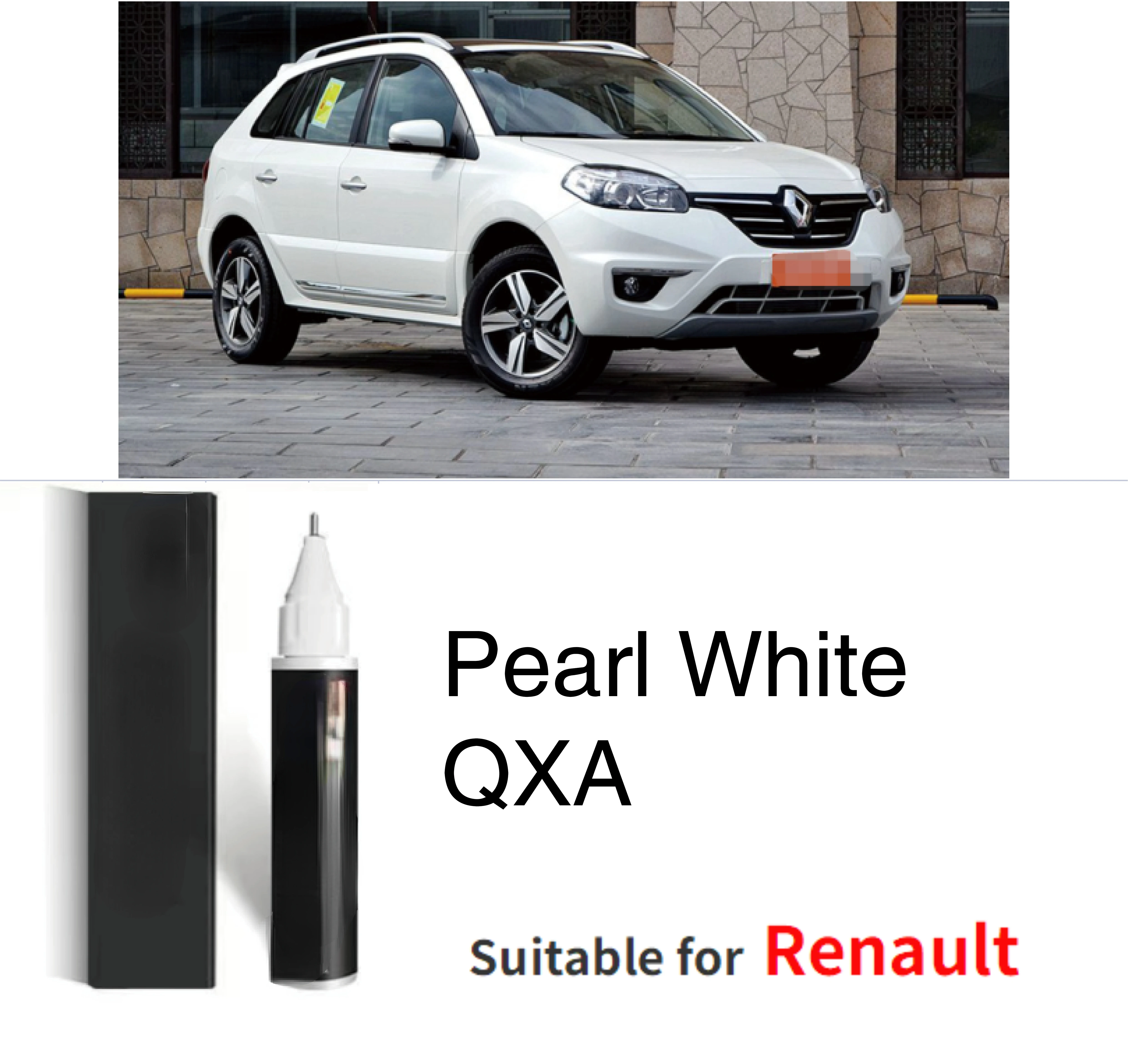 Suitable-for-Renault-paint-repair-for-scratch-car-Pearl-white-pen-QXA ...