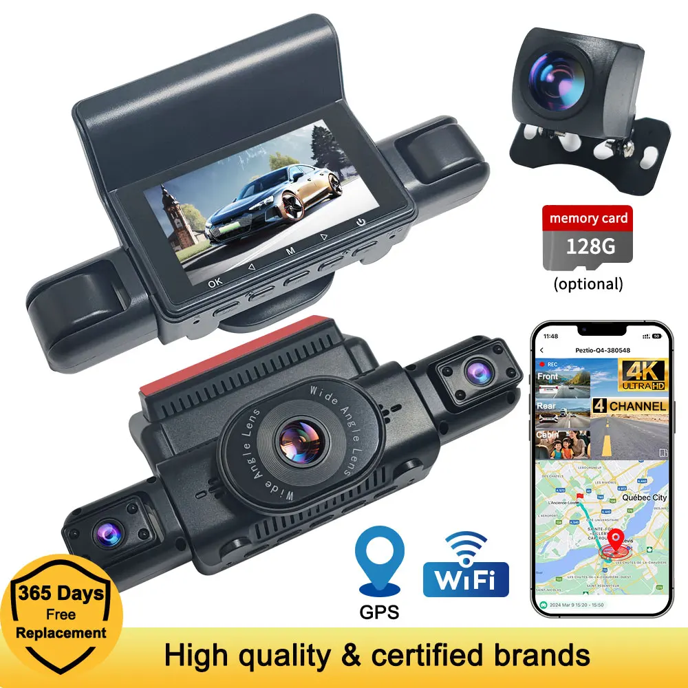 dashcam 4K auto For Sony 6.0F large aperture Video Recorder WIFI CarDVR ...