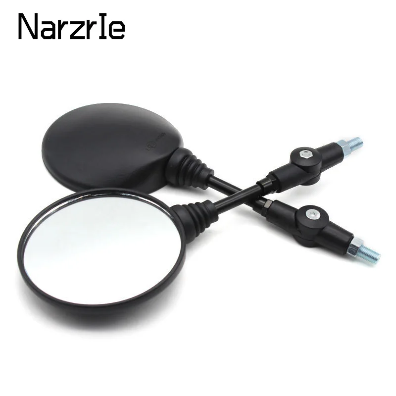 2pcs Foldable Round 10MM Scooter Rear Mirror for KTM Mirror Motocross ...