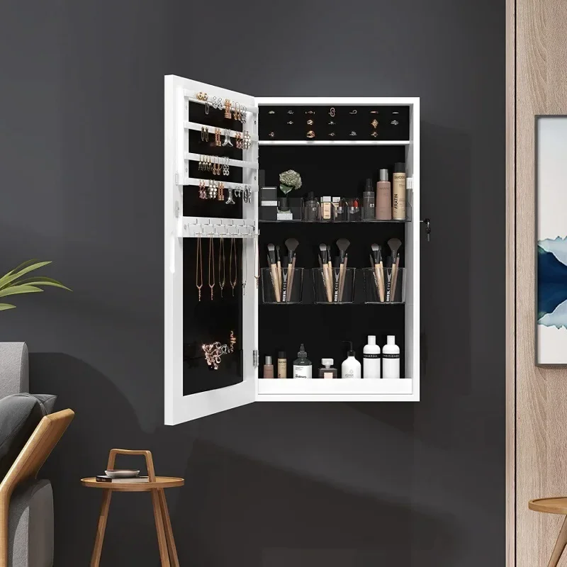 Cosmetic-Storage-Cabinet-Makeup-Mirror-Decorative-Photo-Frame-Storage ...