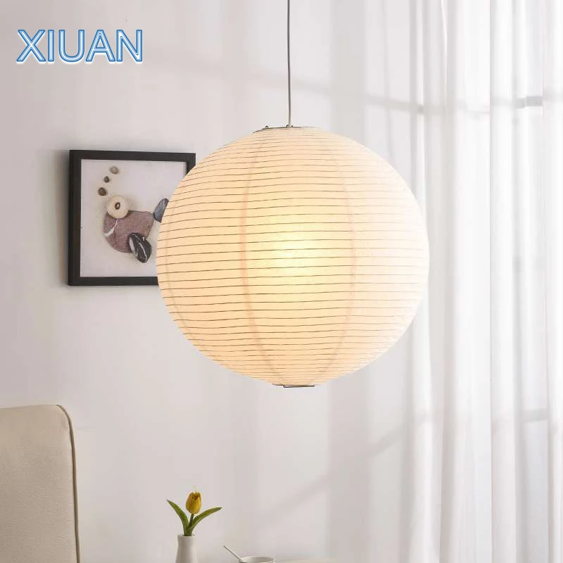 Japanese-Style-Spheres-Round-Ball-Pendant-Lamps-LED-E27-Paper-Hanging ...