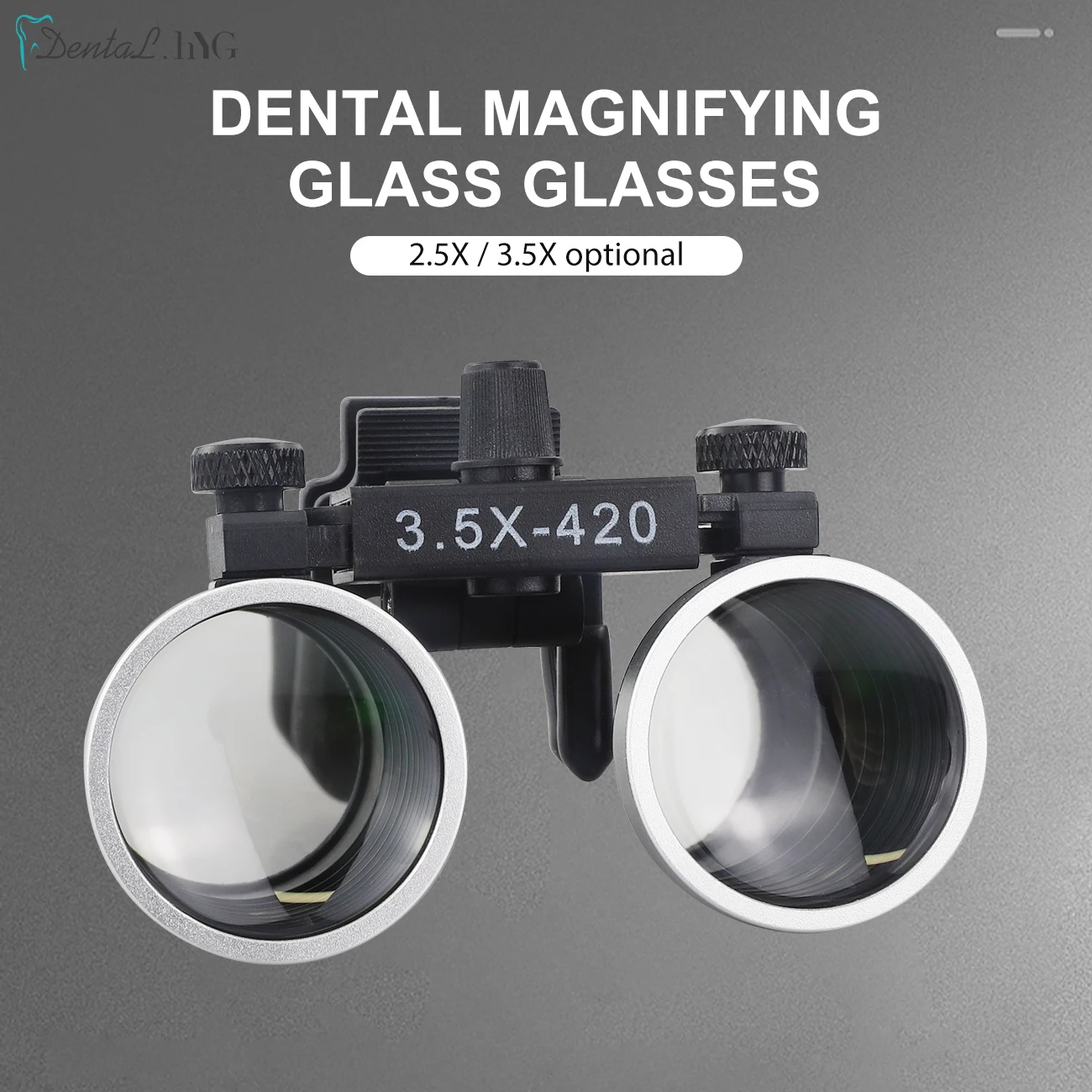Dental Loupes Accessories 2.5X 3.5X Coated Optical Lens With Clip Magnifying Glass Galilean ...