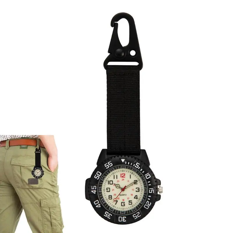 Clip-Digital-Watch-Mini-Backpack-Carabiner-Watch-Digital-Clip-Quartz ...