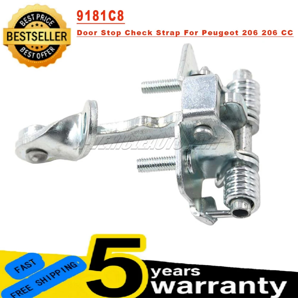 For-Peugeot-206-206-CC-3DR-5DR-9181C8-Door-Stop-Check-Strap-Car-Left ...