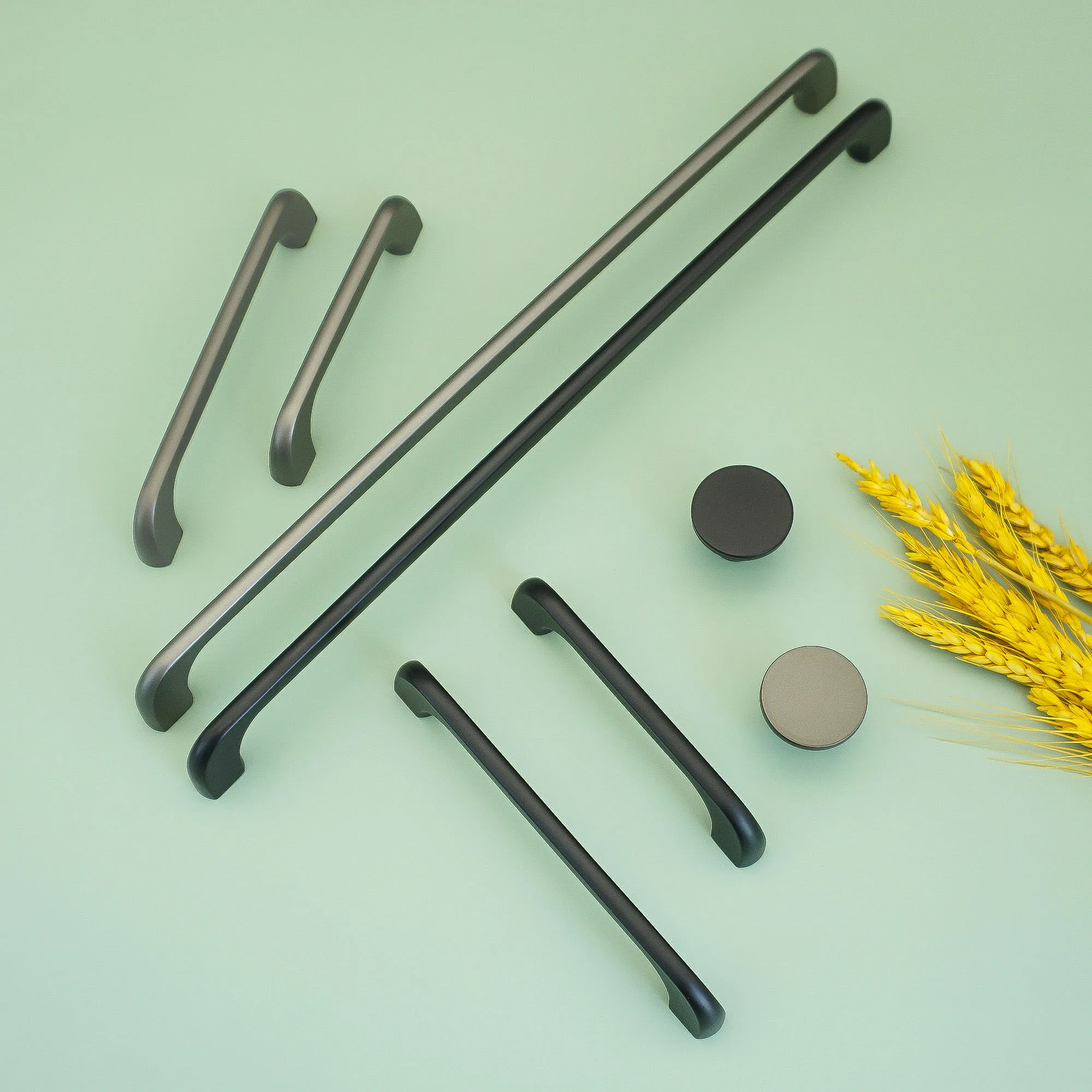 MFYS Modern Simple Furniture Handles Black Kitchen Cabinet Handle ...