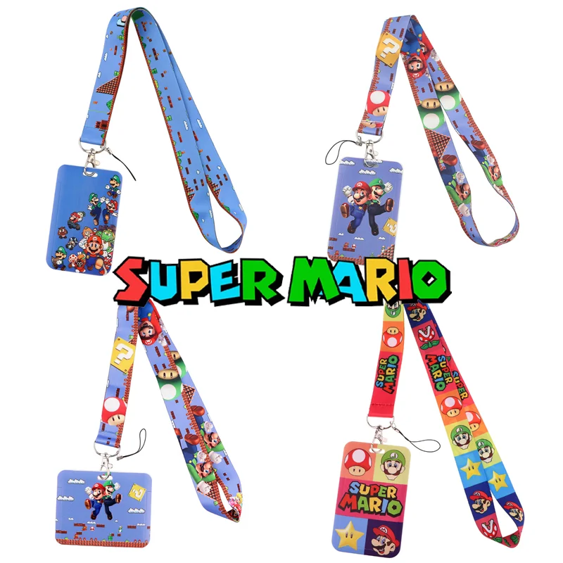 Super-Mario-Bros-Business-Card-Holder-Cartoon-Student-ID-Card-Badge ...