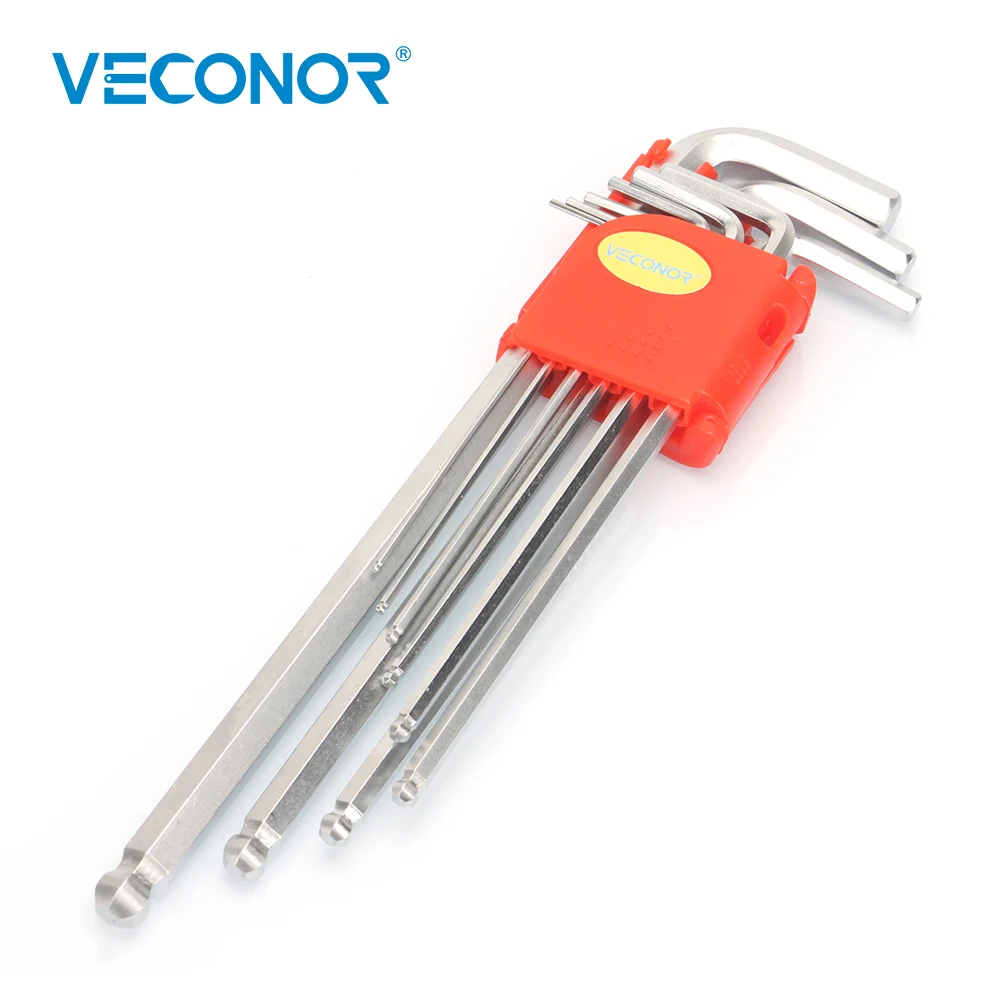 9-Pcs-Industrial-Metric-Allen-Ball-Point-End-Long-Arm-Hex-Key-Wrench ...