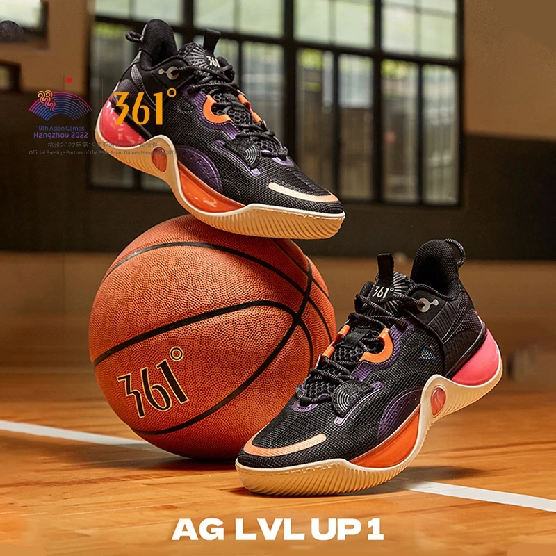 361-Degrees-Ag-Lvl-Up-Men-Basketball-Shoes-Actual-Training-Cushioning-Rebound-Wear-resistant ...