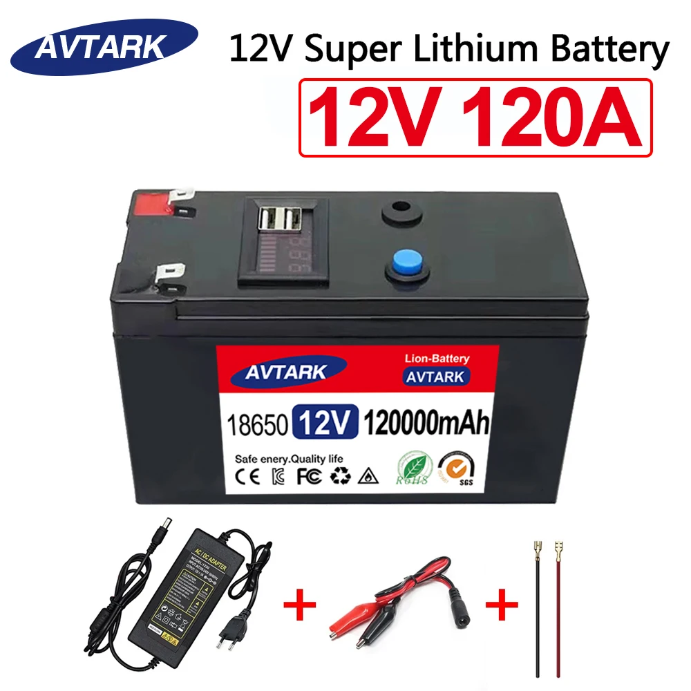 12V-Battery-120Ah-18650-lithium-battery-pack-Rechargeable-battery-for ...