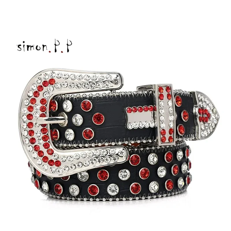 Designer-Belts-Bb-Belt-Simon-for-Men-Women-Shiny-Diamond-Belts-Black ...