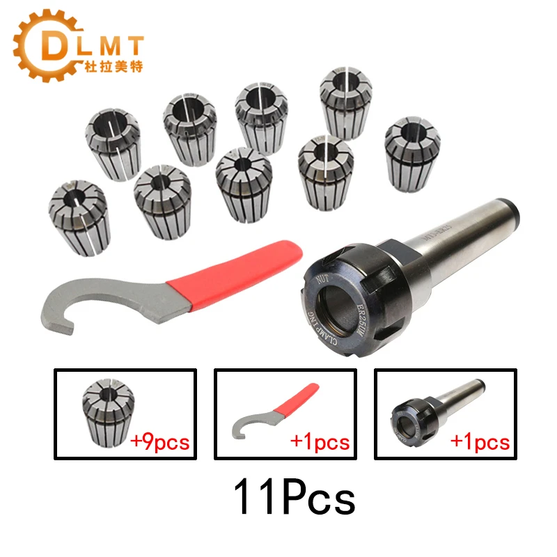 ER25 Spring Clamps 9PCS MTA/MT4 MT3 MT2 ER25 M12 1PCS ER25 Wrench 1PCS ...