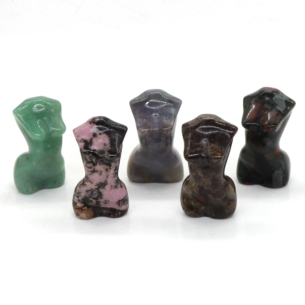 1.2" Natural Healing Crystals Women Modern Statue Naked Art Sex Lady ...