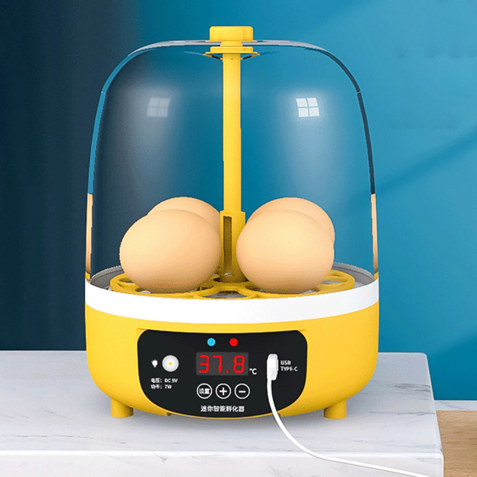 Mini-incubateur-rotation-manuelle-automatique-pour-4-ufs-couveuse-pour ...