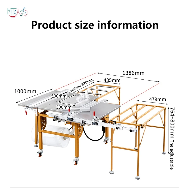 Folding Woodworking Saw Table Workbench Multi-function Precision Saw ...