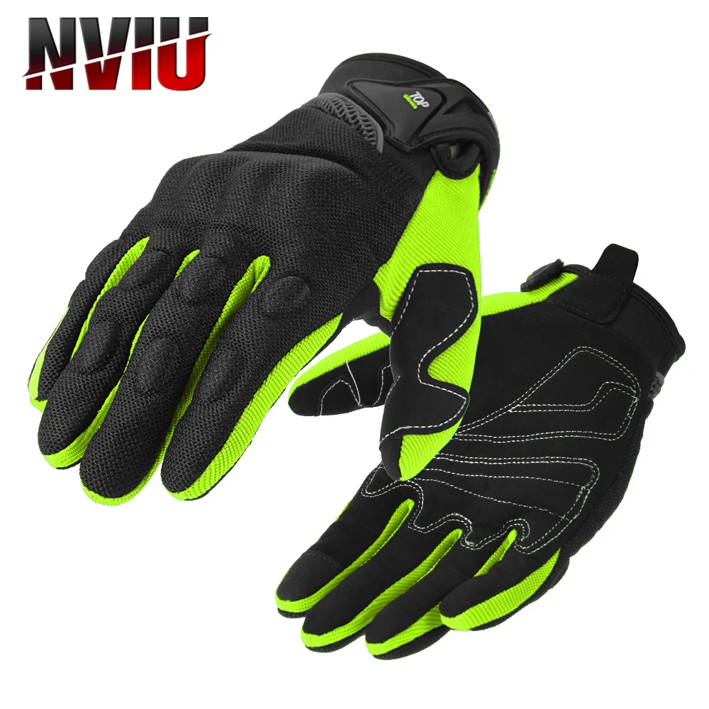 Breathable Full Finger Racing Motorcycle Gloves Moto Touch Screen ...