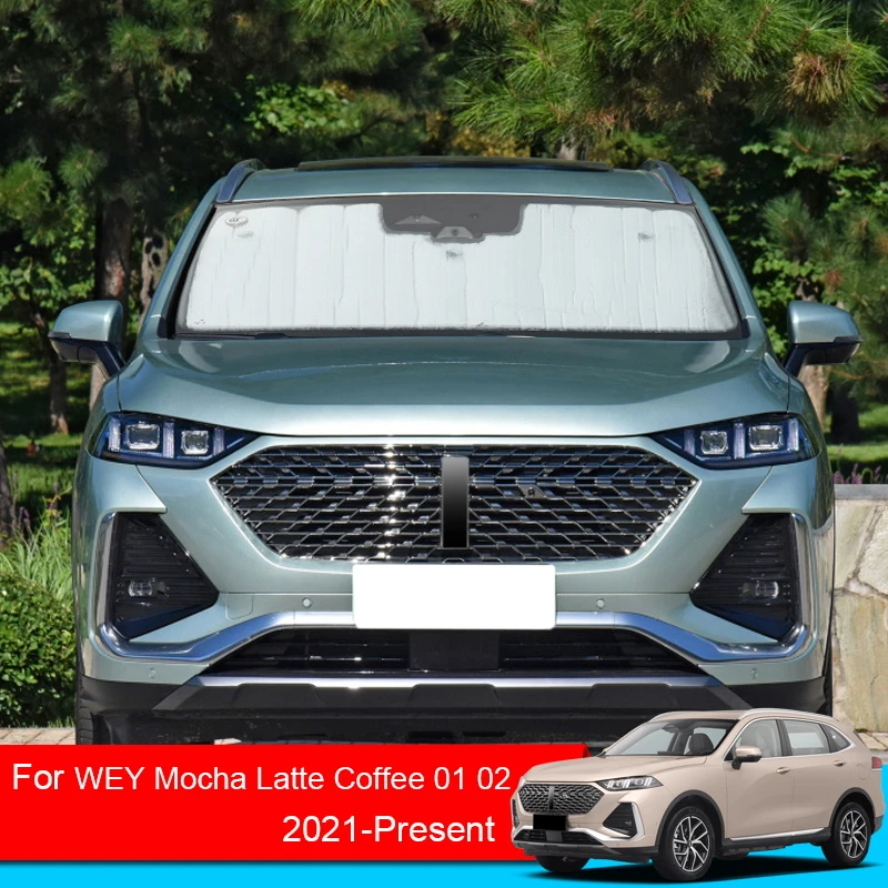 For WEY Mocha Latte Coffee 01 02 21-2025 Car Sunshades UV Protection Cover Side Window Curtain ...