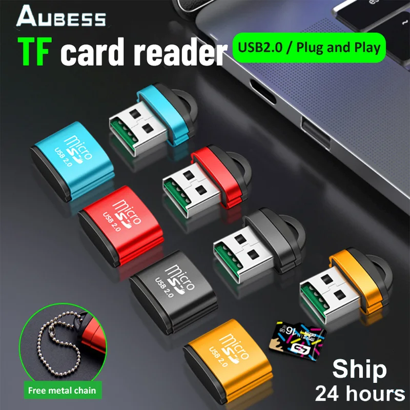 Mini-High-Speed-USB-2-0-Card-Reader-TF-Micro-SD-Memory-Card-Adapter-For ...