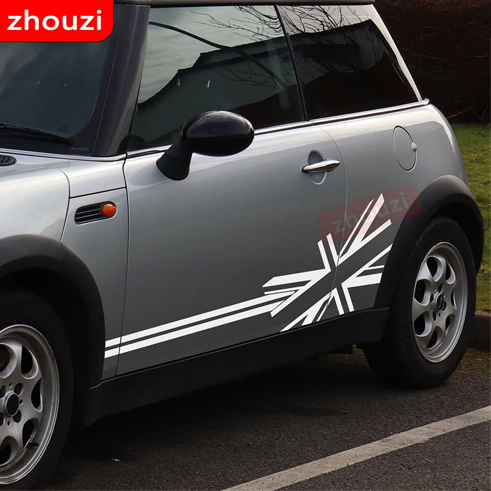 2pcs Car Styling Side Stripe Decal for Mini Cooper Countryman R56 R50 ...