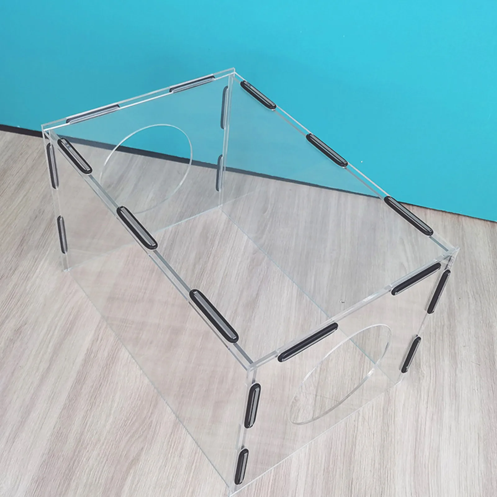 Enclosed-Grinding-Dust-Box-Acrylic-2-Holes-30x20x18cm-Rubber-Band ...