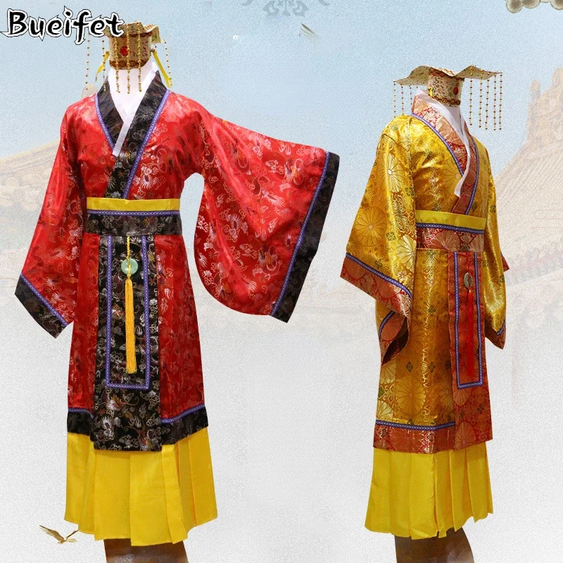 Chinese Traditional Hanfu Dress Men Emperor Suit Male Han Dynasty ...