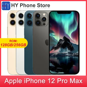 Apple-iPhone 12 Pro Max, 128GB/256GB ROM, desbloqueado, pantalla OLED ...