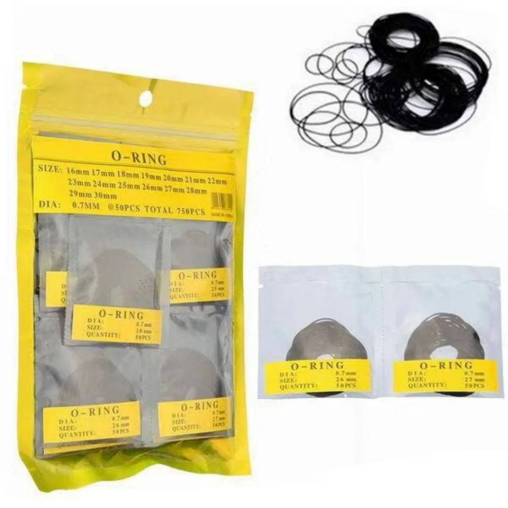 950pcs-Waterproof-0-5mm-0-6mm-0-7mm-Rubber-O-Ring-Watch-Back-Seal-Cover ...