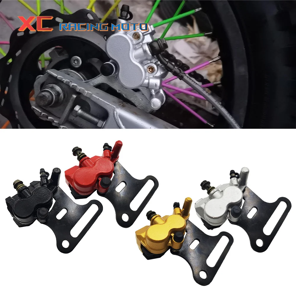 Pinza de freno hidráulico trasero de doble pistón para motocicleta ...