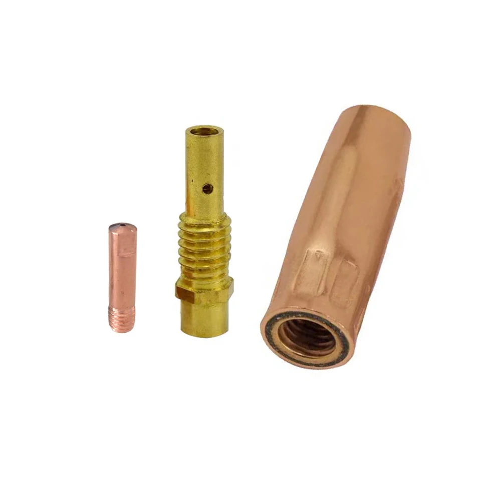 3PCS-15AK-Welding-Torch-Consumables-Nozzle-With-Screw-Thread-Contact ...