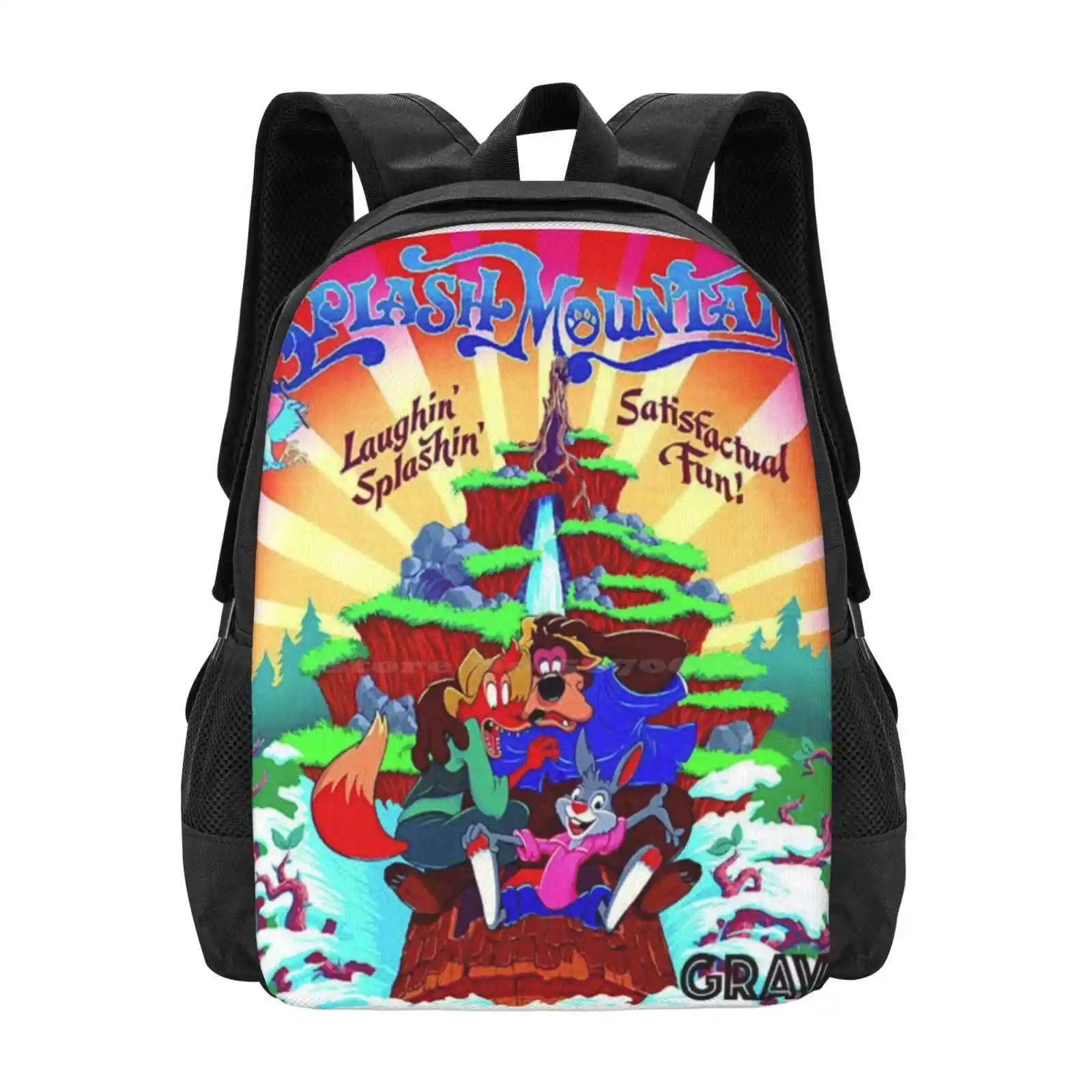 Splash-Mountain-Teen-College-Student-Backpack-Pattern-Design-Bags ...