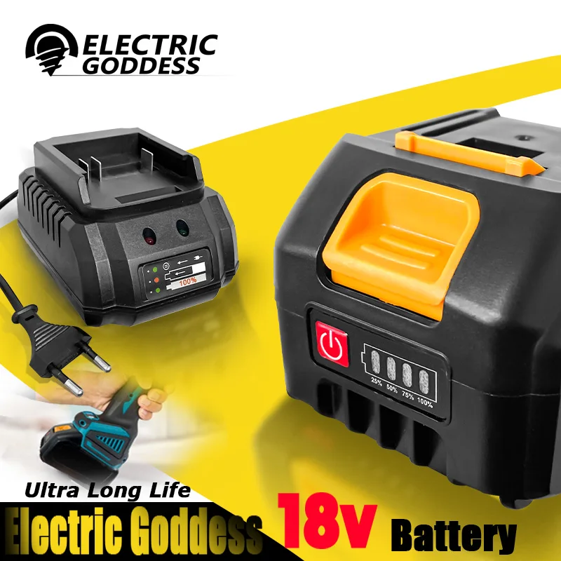 Electric-Goddess-Rechargeable-Battery-For-Makita-18V-Battery-Power-Tool-Battery-BL1860-Lithium ...