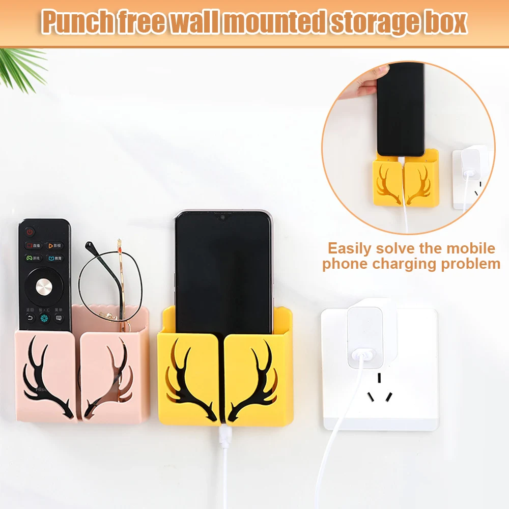 Étagère Bibliothèque - Type1 - Jaune - Support mural sans poinçon ...