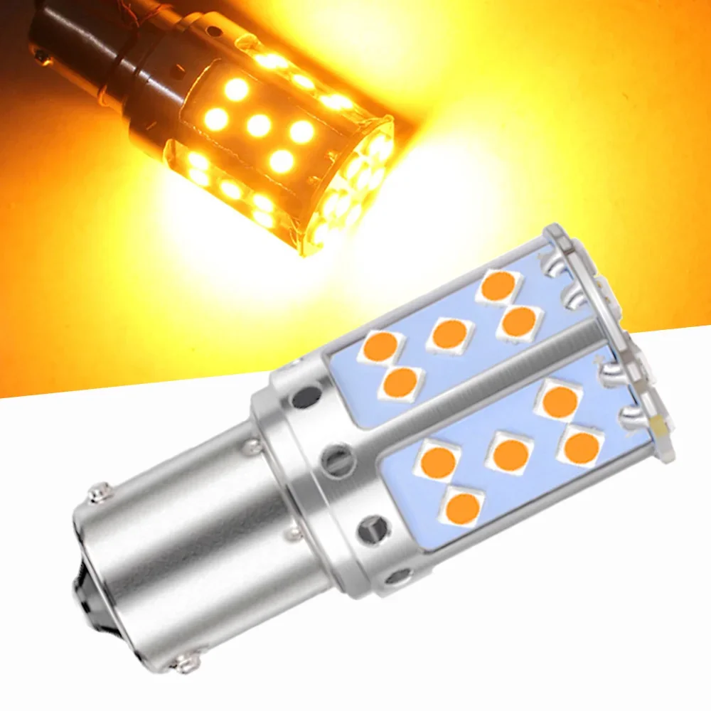 1X-P21W-LED-1156-BA15S-PY21W-BAU15S-35SMD-Bulb-Canbus-Free-Leds-AUTO ...