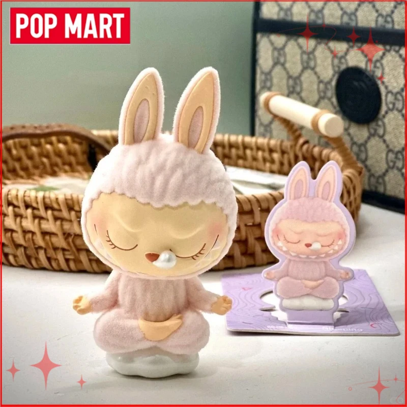 Genuine POP MART LABUBU THE MONSTERS Lazy Yoga Series Figures Labubu ...