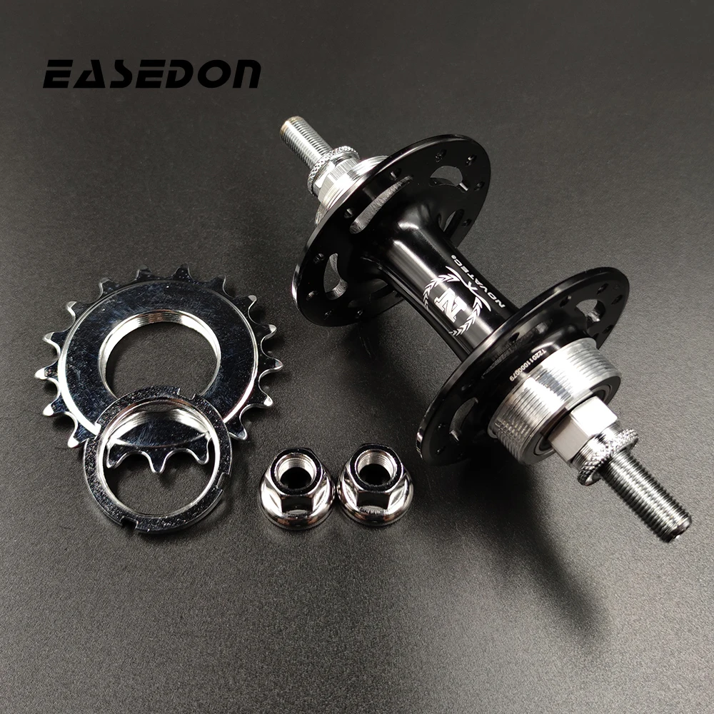 Novatec buje trasero de bicicleta A166SBT de una sola velocidad, M10 x ...