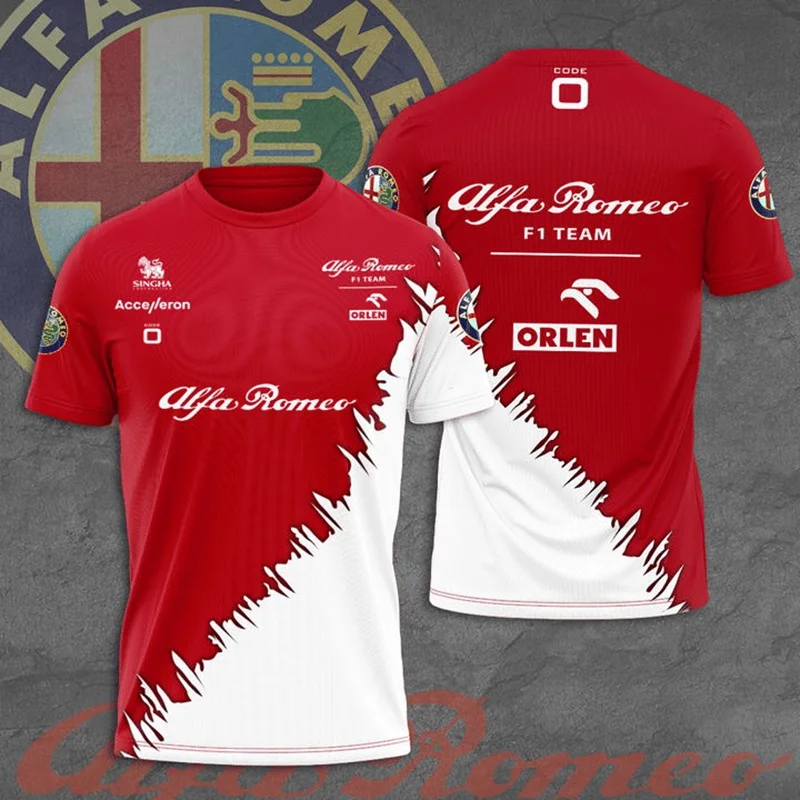 Formula One Alpha Romeo F1 Team Test 2023 Team T shirt Summer Men's ...