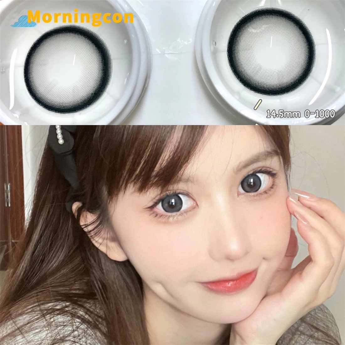 Morningcon-Fog-Gray-Color-Contact-Lenses-For-Eyes-Big-Beauty-Pupil ...