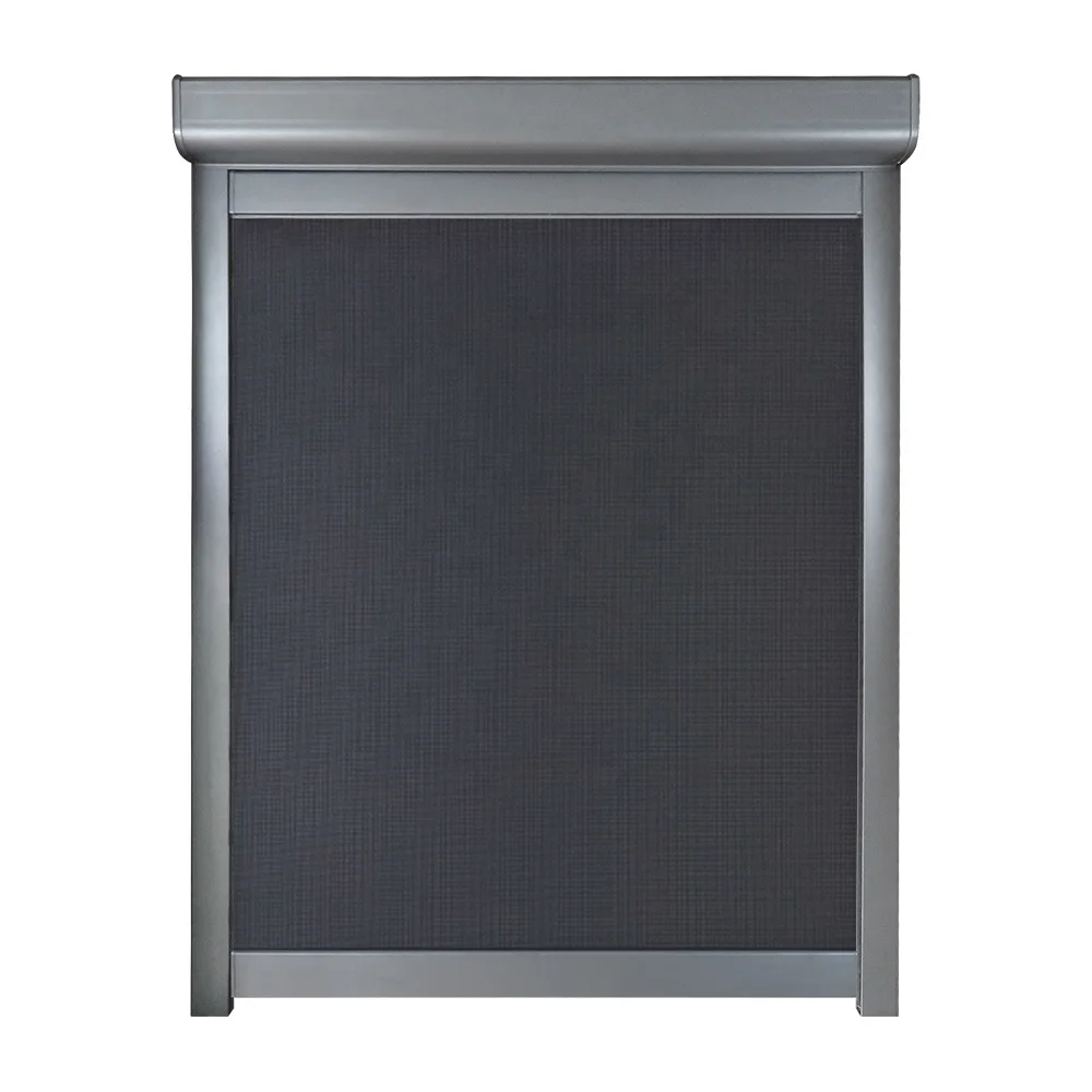 Blinds mesh electric terrace roof sun windproof waterproof zip screen outdoor exterior window ...