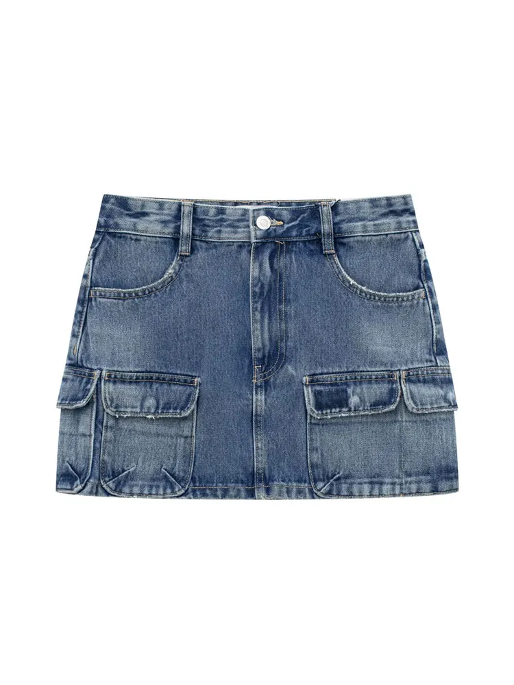 Minifalda de Jean para Mujer, con Bolsillos – LydaMarket