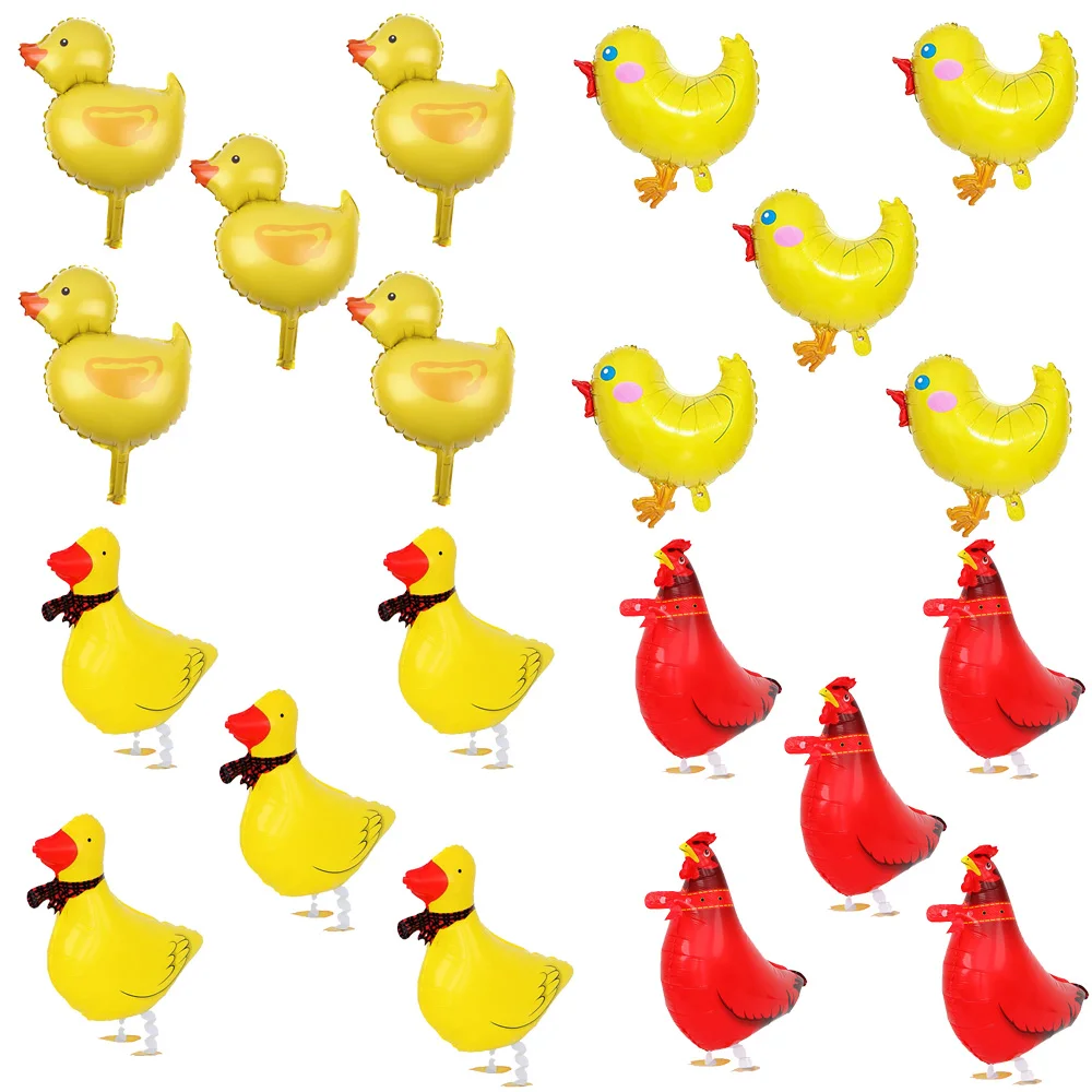 5Pcs-Mini-Duck-Balloon-Duck-Shape-Foil-Balloon-Farm-Animal-Chicken-Duck ...