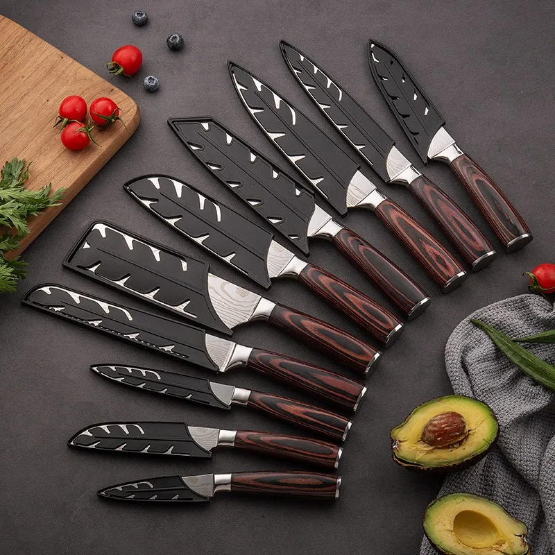 Professional-Kitchen-Knife-Set-Laser-Damascus-Stainless-Steel-Chef-s ...