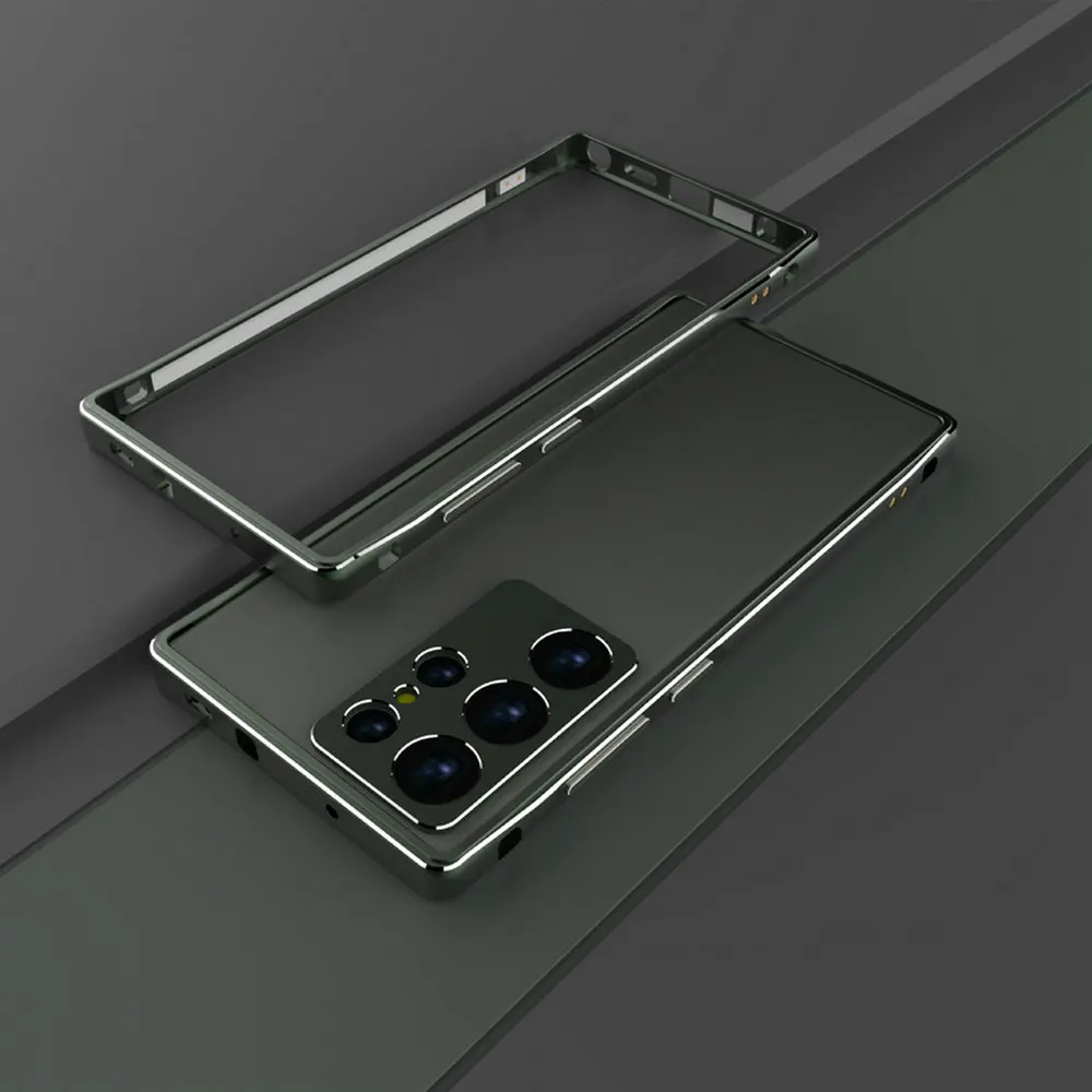 For Samsung Galaxy S23 Ultra S23+ Luxury Colorful Aluminum Bumper Metal ...