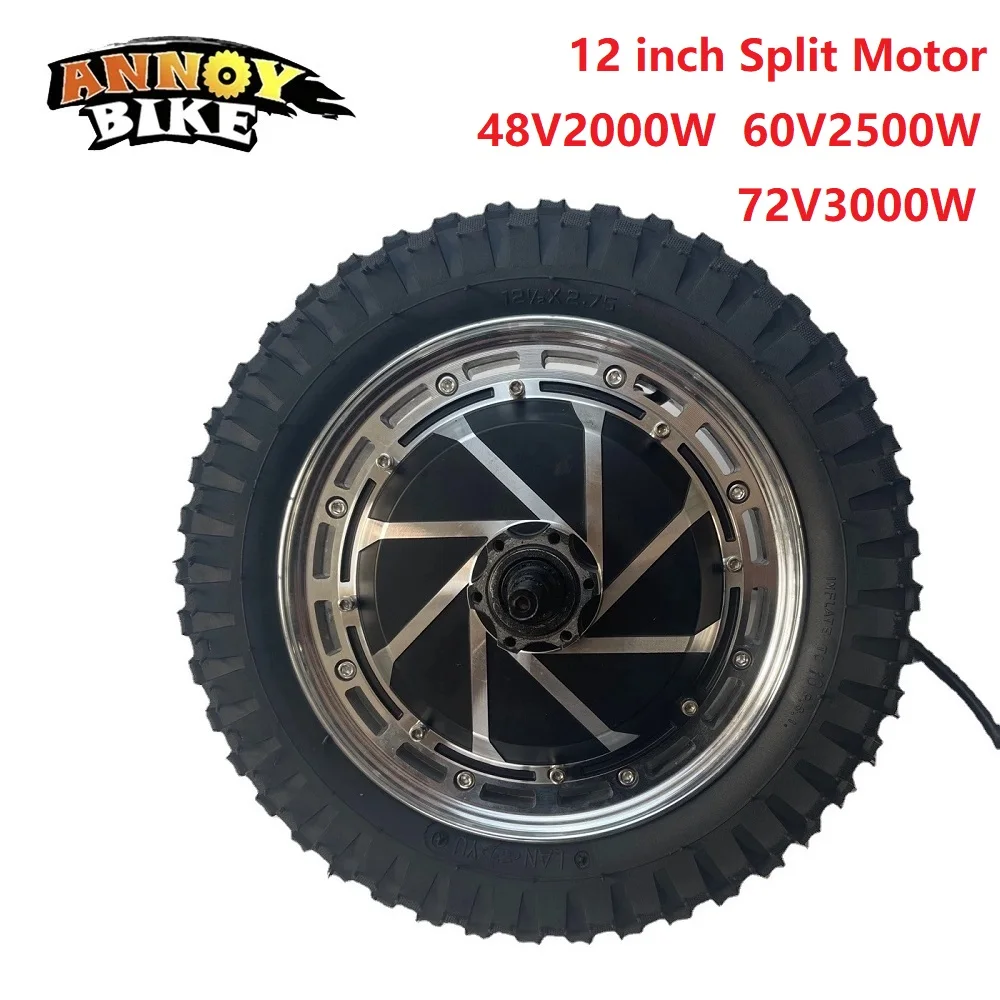 High-Power-12-Inch-48V60V72V-Brushless-Split-Motor-Scooter-Wheel-Non ...